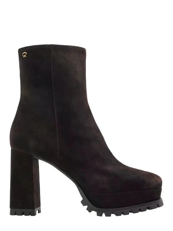 GIANVITO ROSSI 70mm Harlem Platform Ankle Boots - Black