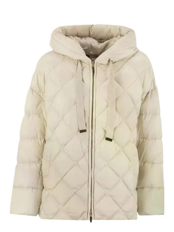 Max Mara Quilted Hooded Jacket - Neutrals