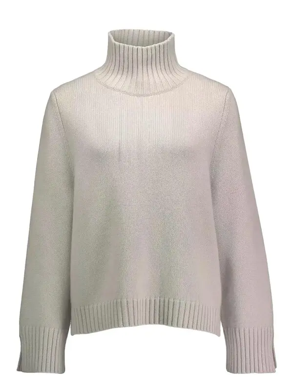 ALLUDE Turtleneck Sweater - White