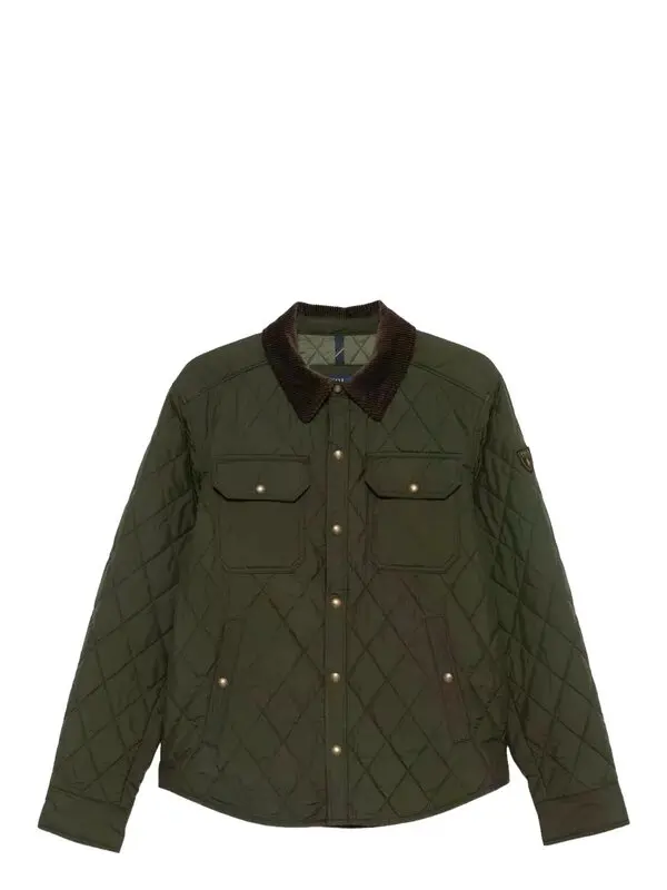 Polo Ralph Lauren Quilted Corduroy-collar Shirt Jacket - Green