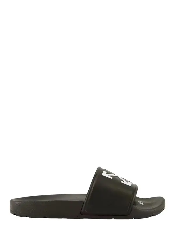 Off-White Arrow Motif Slip-on Sliders - Black