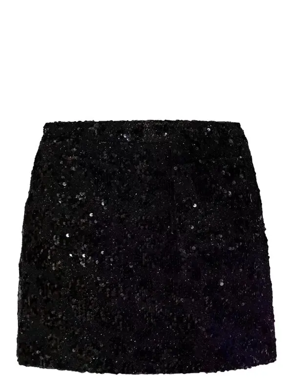 IRO PARIS Sequin-embellished Mini Skirt - Black