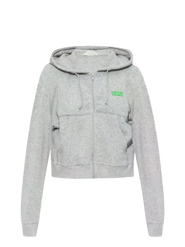 American Vintage Zip-up Hoodie - Grey