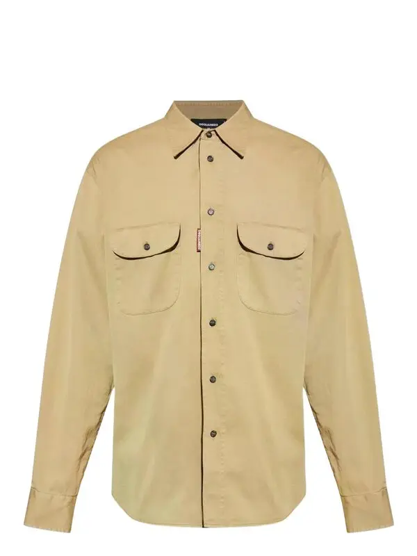 Dsquared2 Double-pockets Landscape Shirt Jacket - Brown