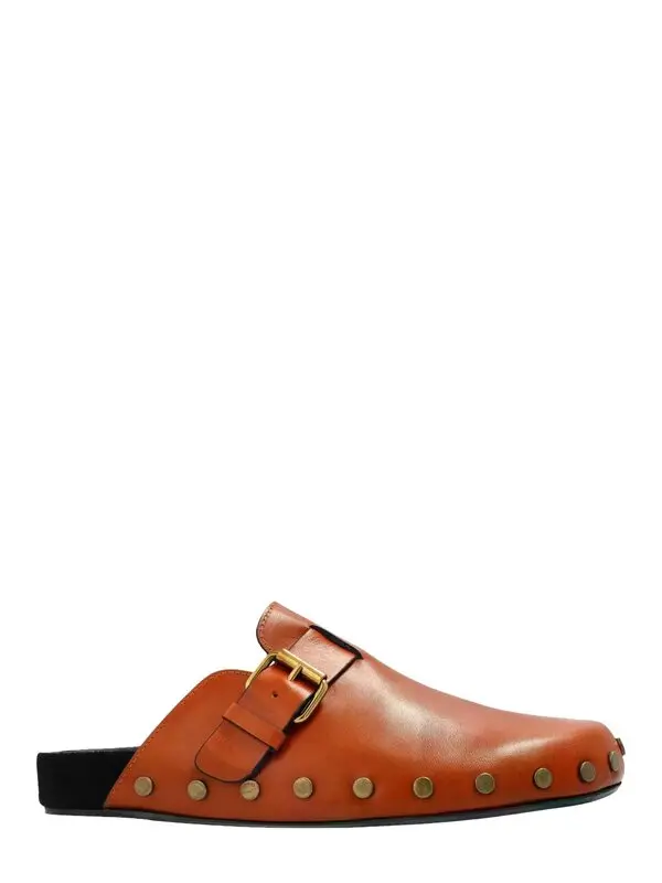 Isabel Marant Buckle-fastening Studded Clogs - Brown