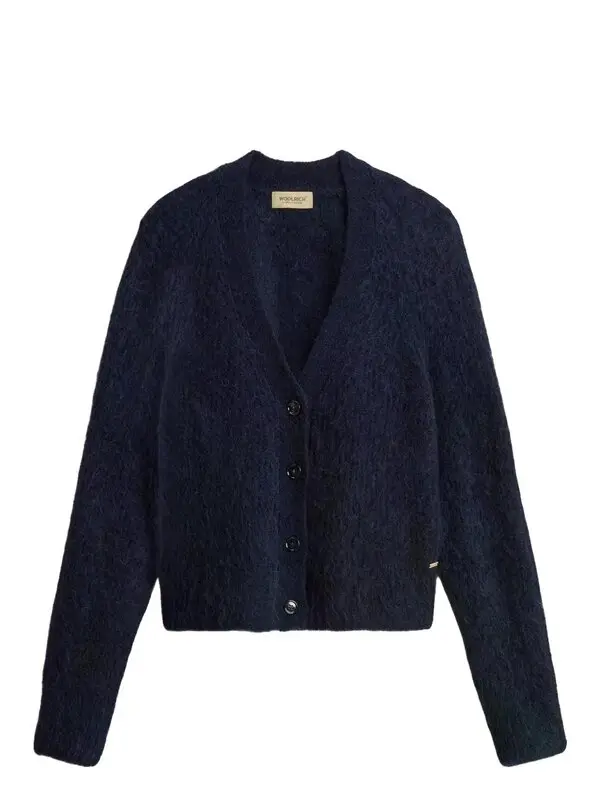 Woolrich V-neck Cardigan - Blue