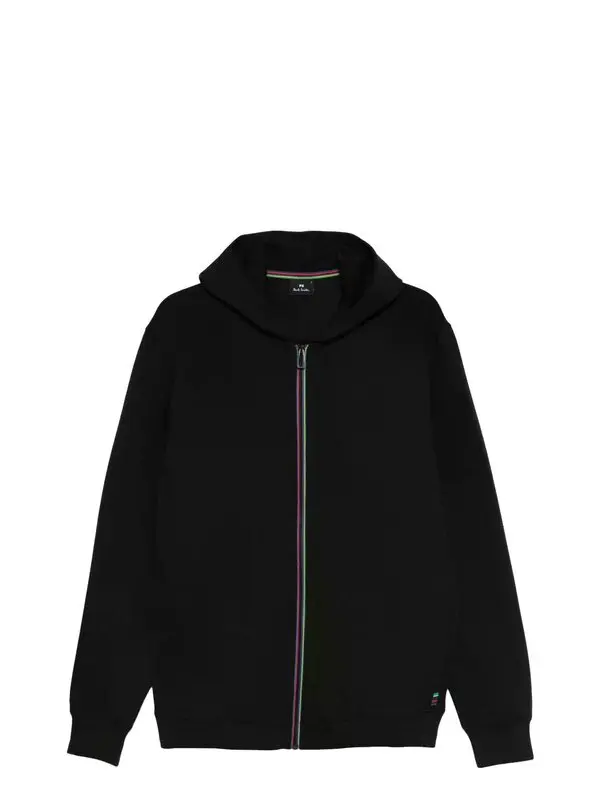 Paul Smith Zip-detail Hoodie - Black