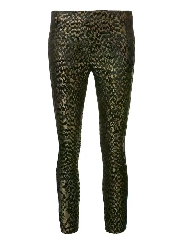 HAIDER ACKERMANN Jacquard Stripe Trousers - Green