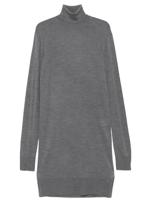 TOTÊME Turtleneck Midi Dress - Grey
