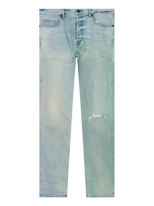 John Elliott Distressed Denim Jeans - Blue