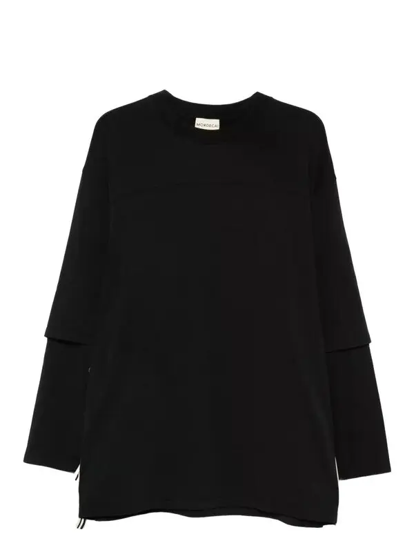 MORDECAI Double-layered T-shirt - Black