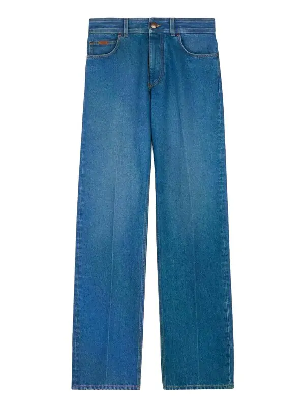 TOD'S Five-pocket Straight-leg Jeans - Blue