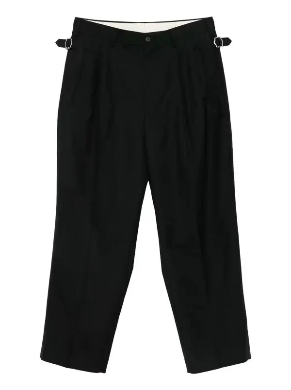 Comme Des Garçons Pleated-pocket Trousers - Black