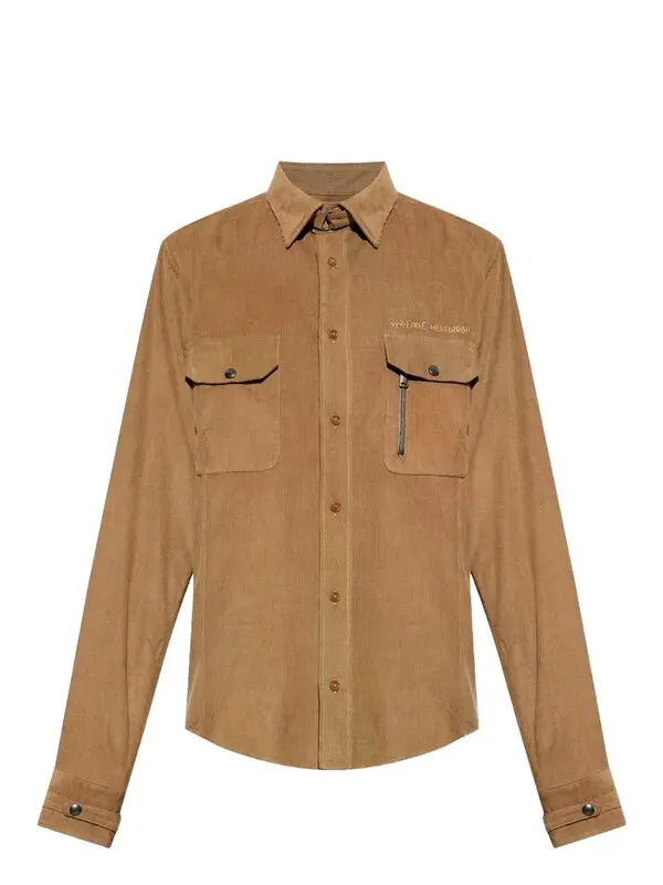VIVIENNE WESTWOOD Corduroy Pocket Shirt - Brown