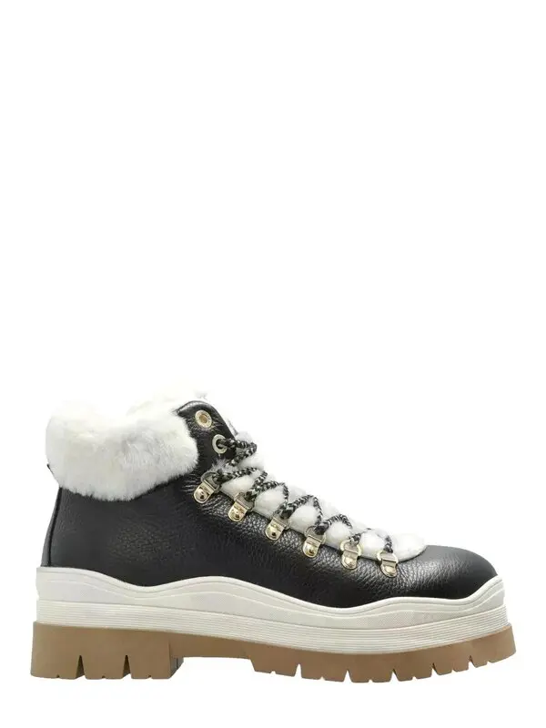 Bogner Arosa Lace-up Shearling Trainers - Black