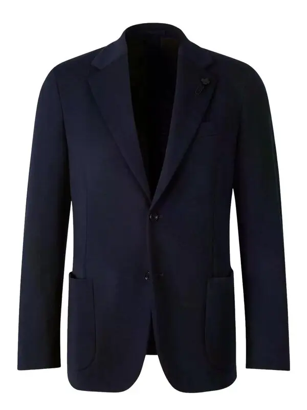 LARDINI Single-breasted Blazer - Blue