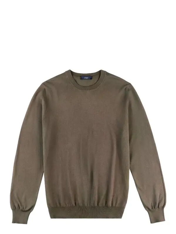 FAY Cotton Sweater - Brown