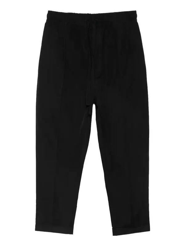 HAMZA Elastic-waist Trousers - Black