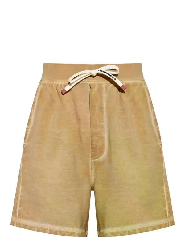 Dsquared2 Cotton Track Shorts - Neutrals