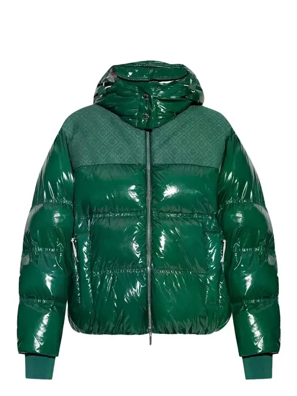 Casablanca Quilted Hooded Puffer Jacket - Green
