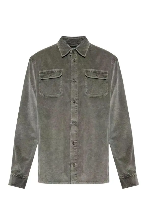 Paul & Shark Corduroy Double-pocket Shirt - Grey