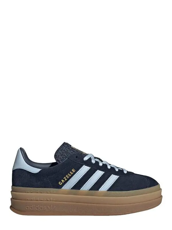 Adidas Gazelle Bold Sneakers - Night Indigo/crystal Sky/gold Metallic