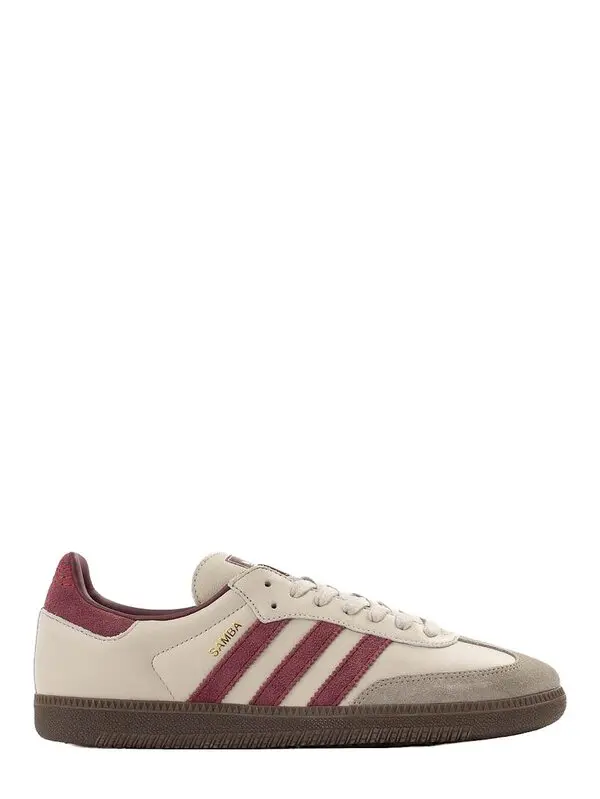 Adidas Samba Og Athletic Shoe - Putty Gray/maroon/gold Metallic/gum