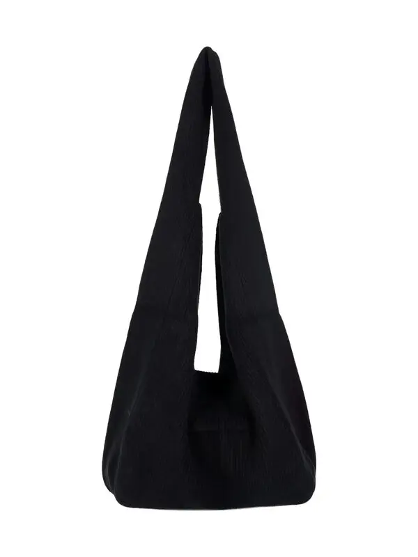 AYA MUSE Ribbed-knit Shoulder Bag - Black