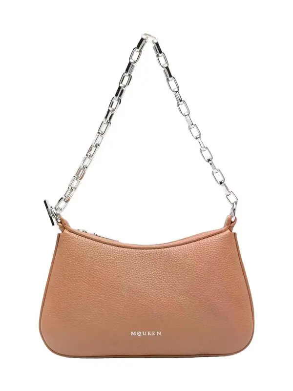 Alexander McQueen Mini T-bar Chain-strap Shoulder Bag - Brown