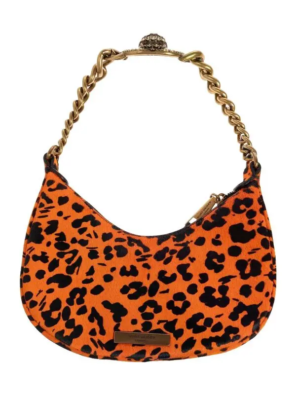 Kurt Geiger Chelsea Leopard-print Shoulder Bag - Orange