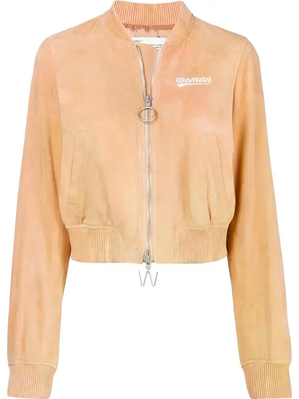 Off-White Printed Bomber Jacket - Neutrals