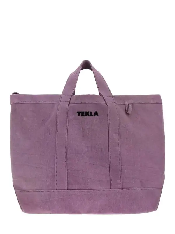 TEKLA Logo-print Tote Bag - Purple