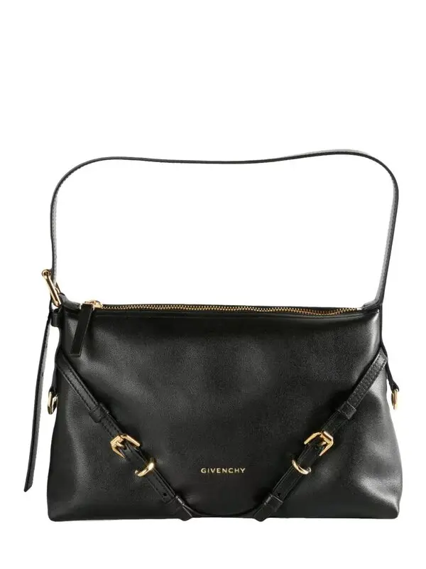 Givenchy Voyou Mini Leather Shoulder Bag - Black