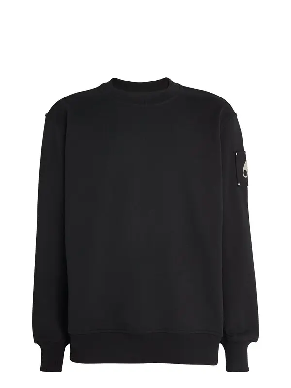 Moose Knuckles Hartsfield Crewneck Sweatshirt - Black