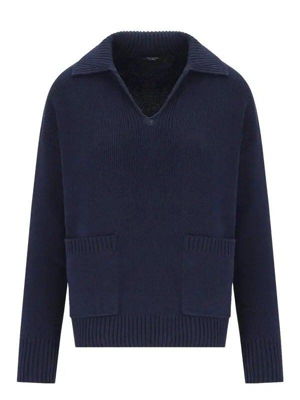 Max Mara Saloon Polo Sweater - Blue
