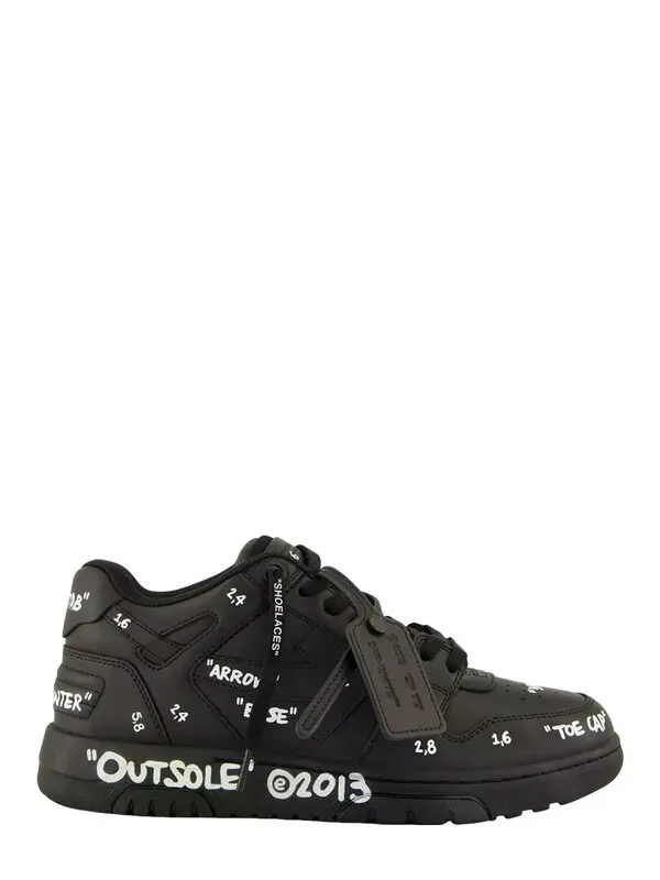 Off-White Out Of Office Leather Sneakers - Black