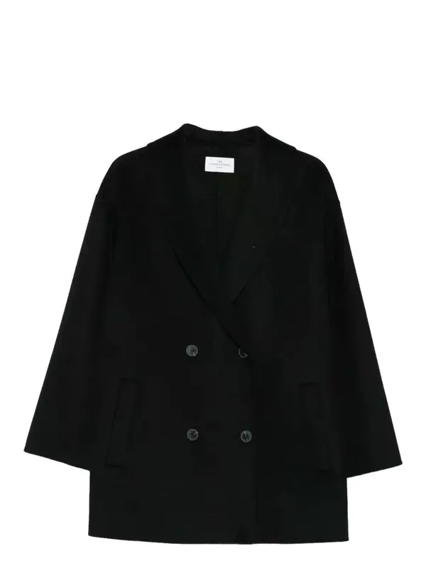 THE DYNAMIS STUDIO Double-breasted Coat - Black