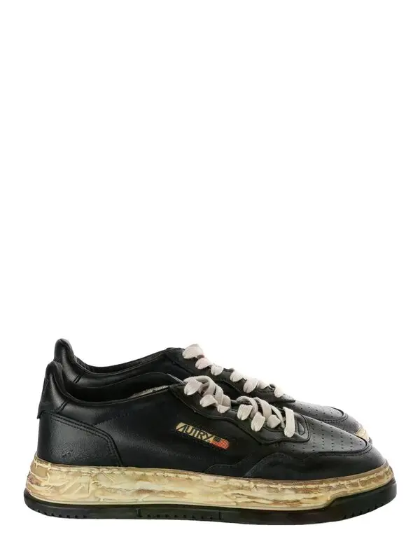 Mihara Yasuhiro X Autry Leather Platform Sneakers - Black