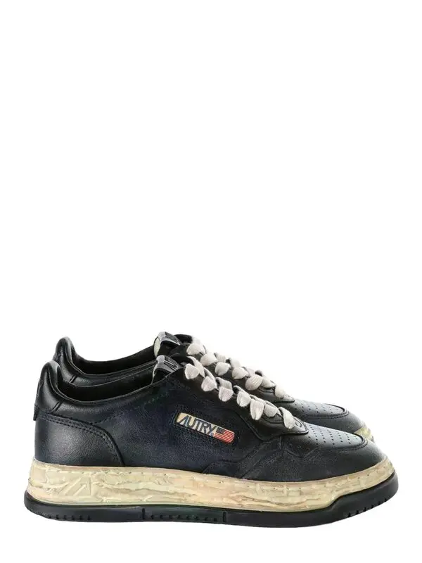Mihara Yasuhiro Leather Sneakers - Black