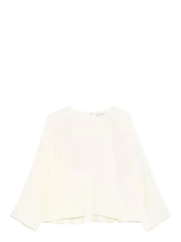 FORTE_FORTE Silk Blouse - White