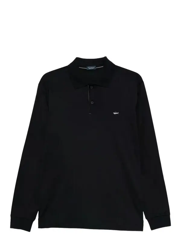 Paul & Shark Long-sleeve Polo Shirt - Black