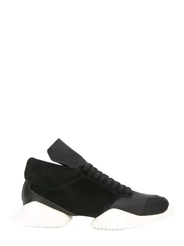 Rick Owens X Adidas Tech Runner Sneakers - Black