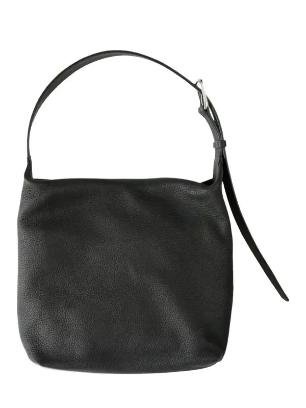THE ROW Isa Leather Shoulder Bag - Black