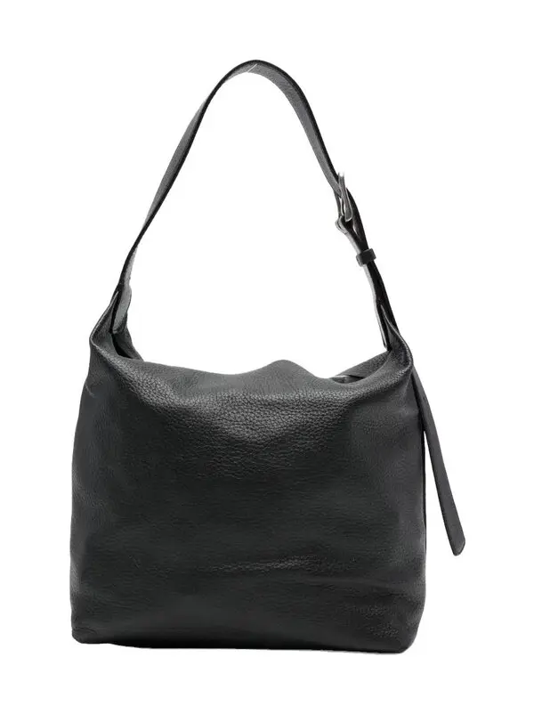 THE ROW Isa Leather Shoulder Bag - Black