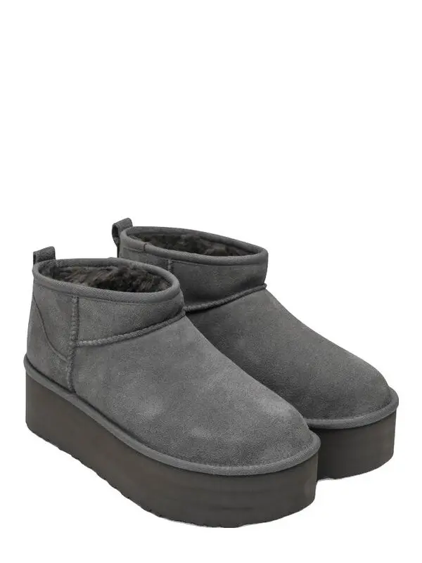 UGG Classic Ultra Mini Platform Boots - Grey