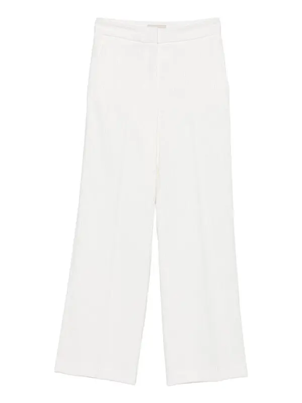 VIA MASINI 80 Velvet Trousers - White