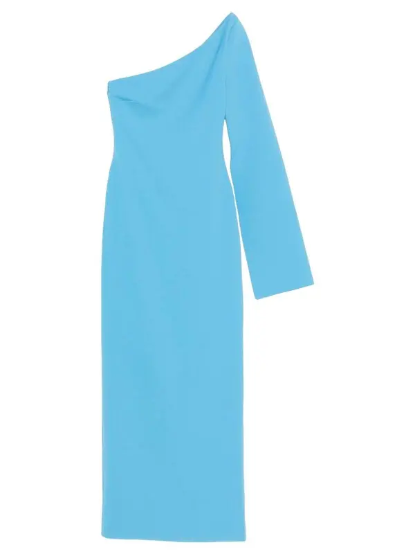 Solace London Alina Midi Dress - Clear Blue