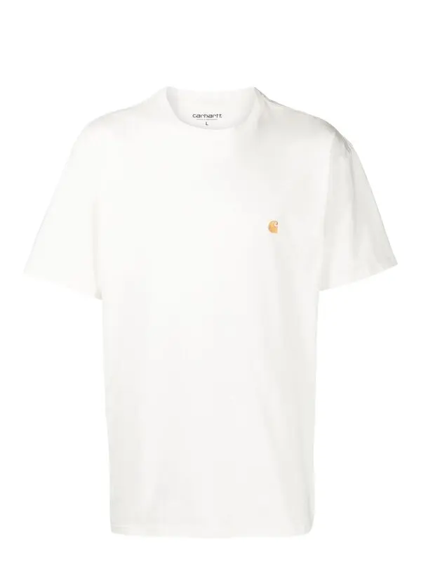 Carhartt Work In Progress Logo Cotton T-shirt - White