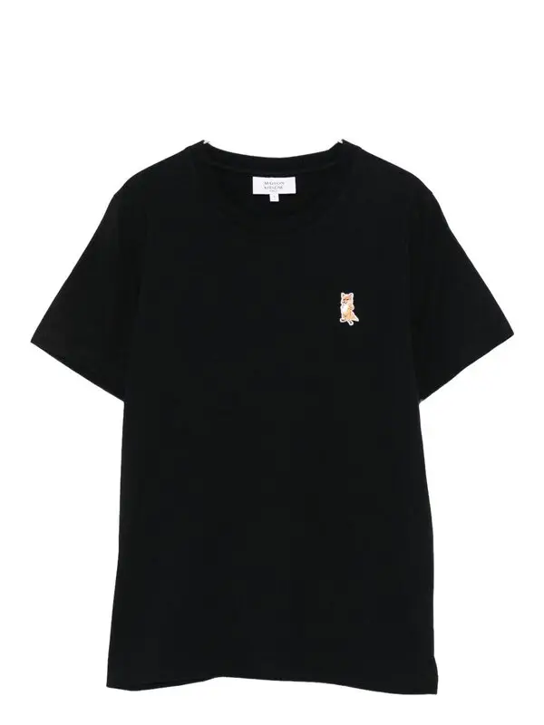 Maison Kitsuné Lady Fox Cotton T-shirt - Black