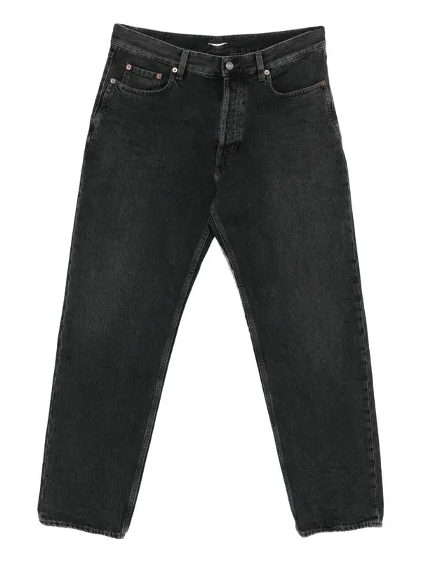 Saint Laurent Cotton Denim Jeans - Black